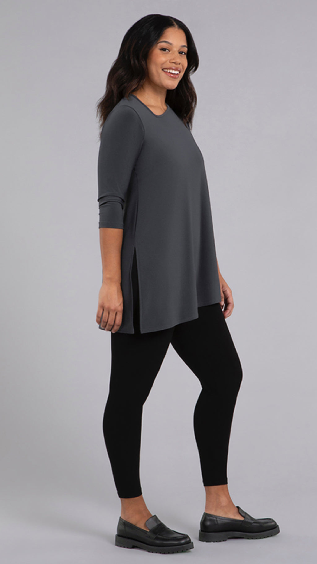 Angle Tunic, 3/4 Sleeve (Sale) – Ennoja Clothing